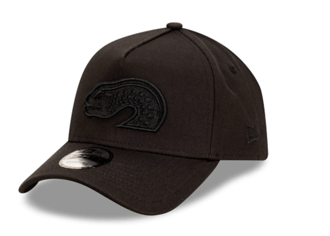NRL Warriors New Era Snapback Cap Black.Black - Team Rhapsody