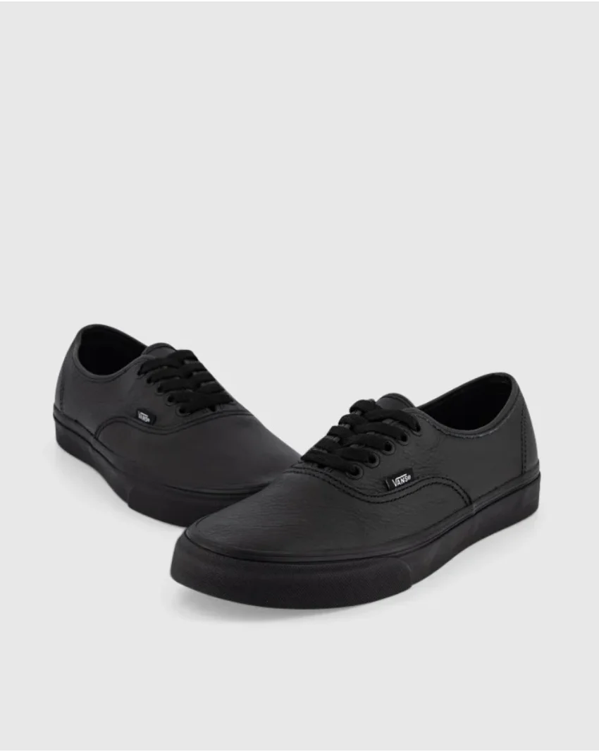 Vans Authentic Black Leather - Team Rhapsody