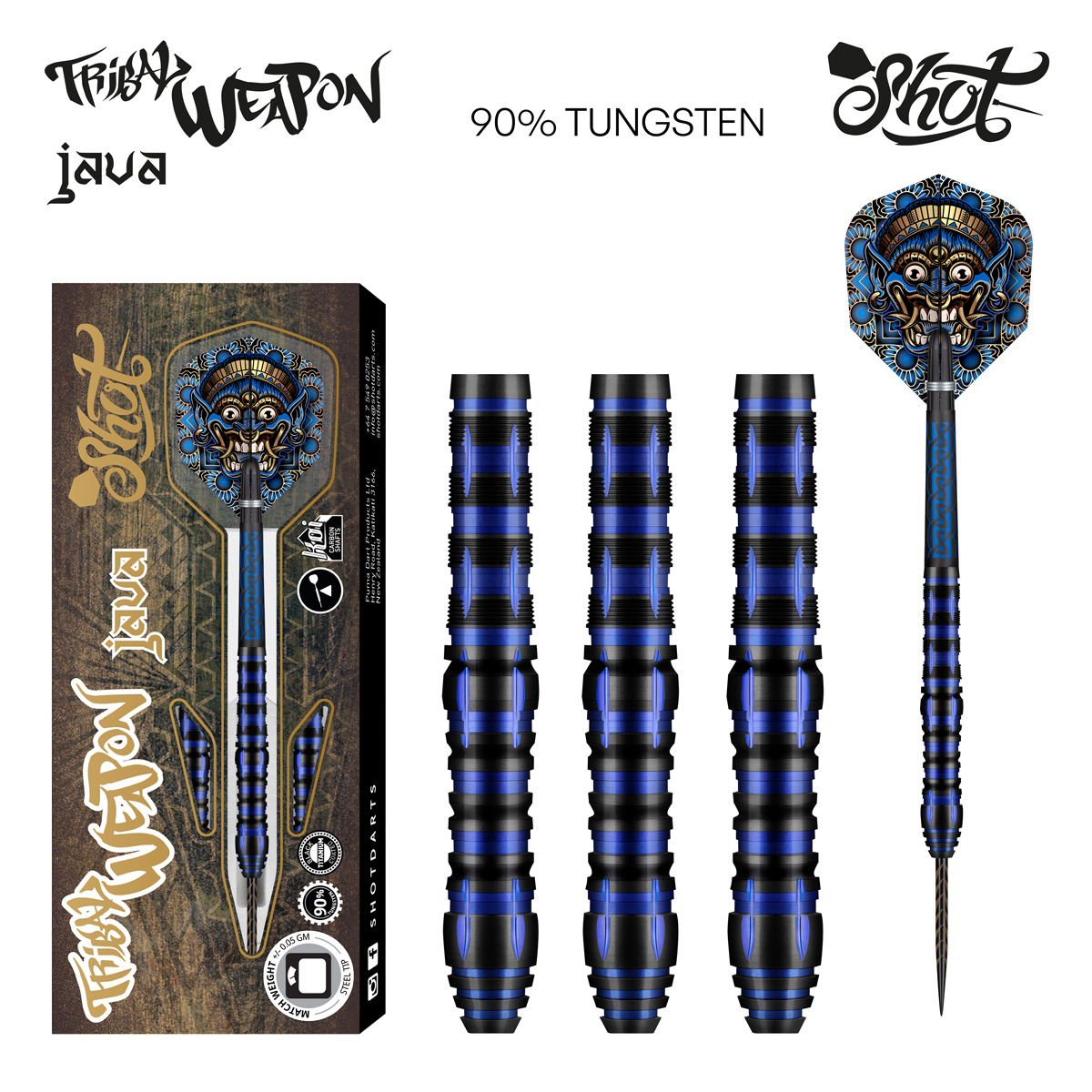 Tribal Weapon Java Steel Tip Dart Set - Team Rhapsody