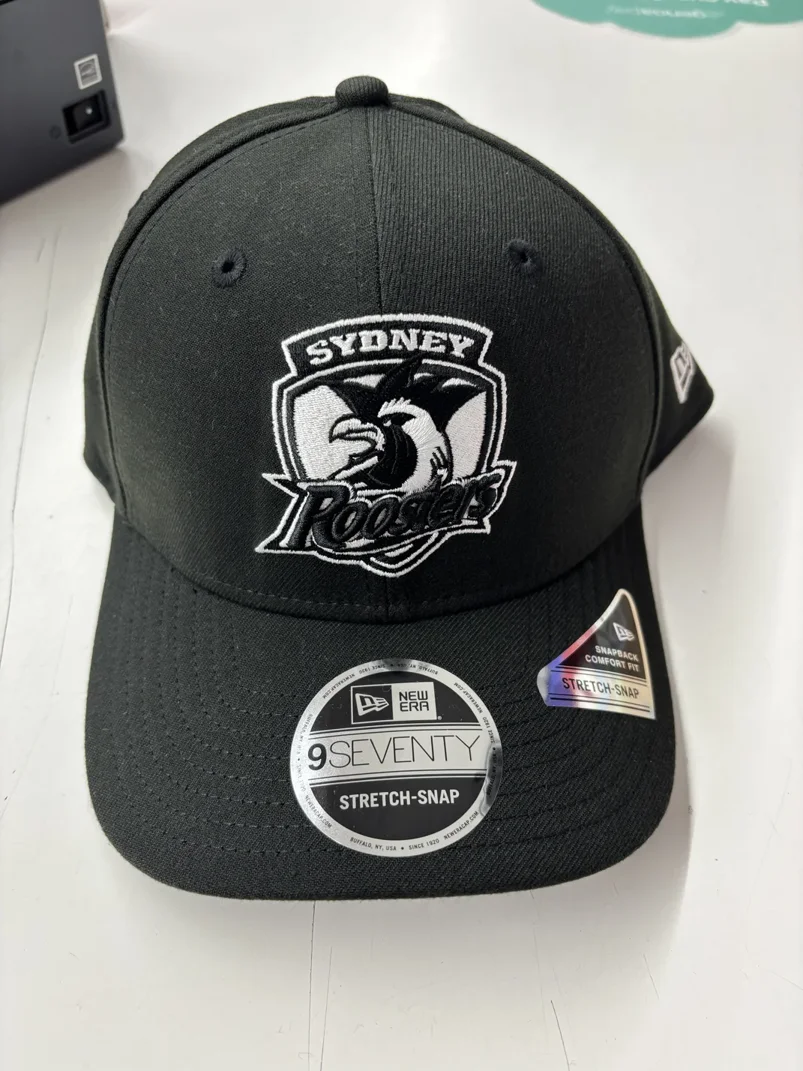 NRL Roosters 970SS Snapback Cap-Black/White - Team Rhapsody